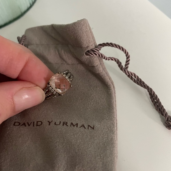 David Yurman | Jewelry | David Yurman Silver Ring With Blush Stone ...
